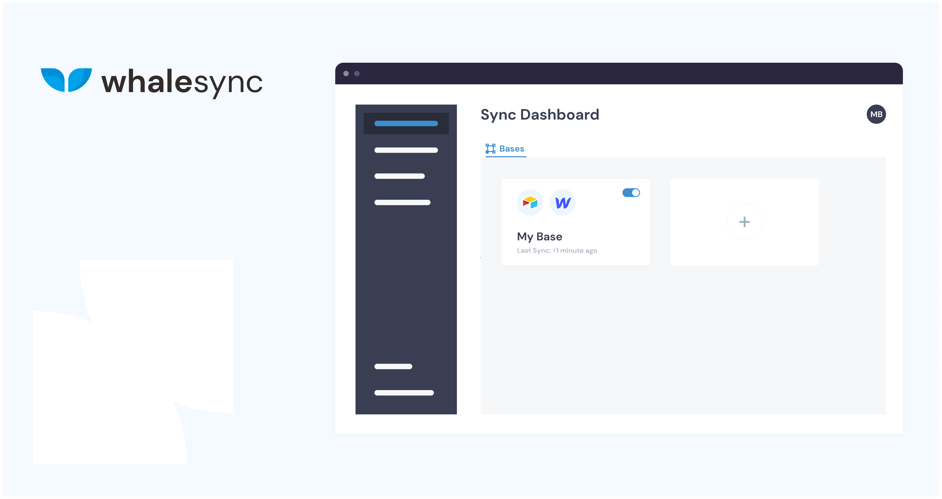 Whalesync | Simple, powerful, two-way sync